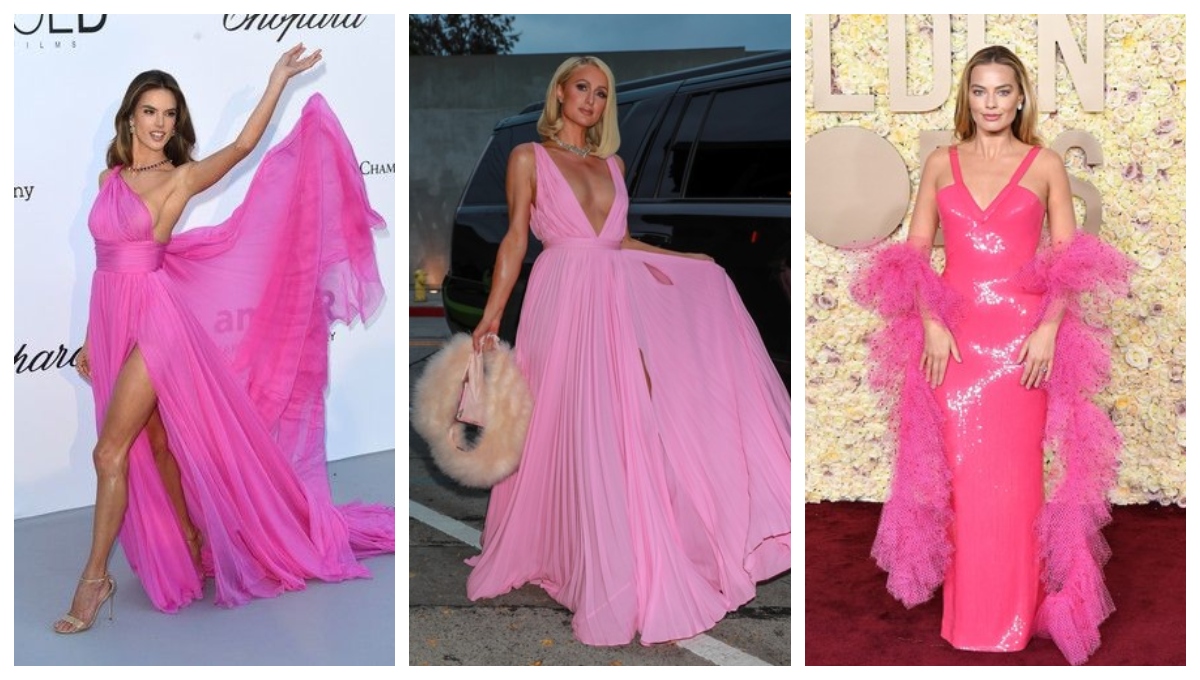Rochia roz, noua senzație din lumea modei. Paris Hilton, Margot Robbie ...
