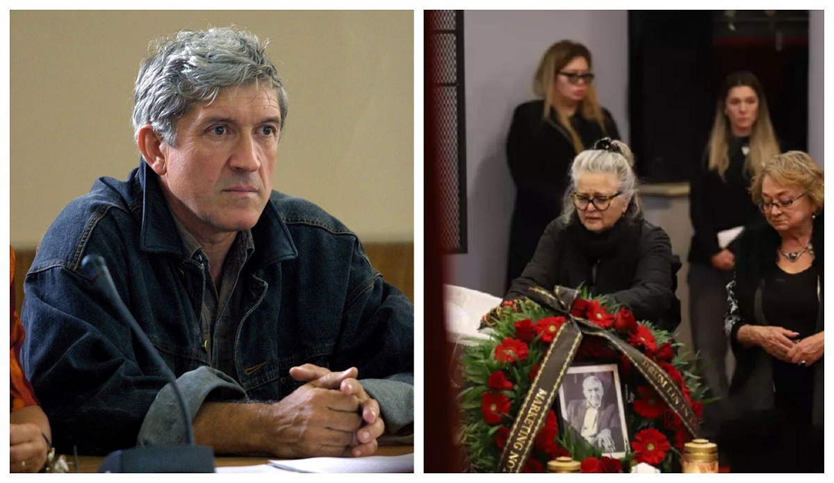 Imagini dureroase de la priveghiul lui Mircea Diaconu. Fiica și soția ...